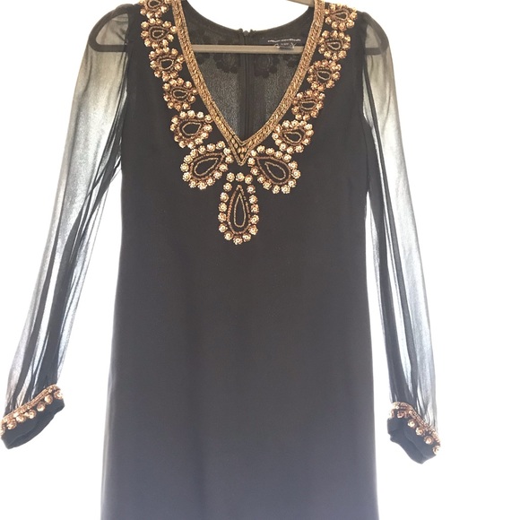 French Connection | Dresses | Silk Lbd With Sequin Detail | Poshmark